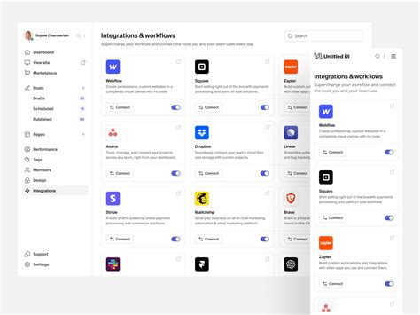 Integrations And Workflows Settings — Untitled Ui By Jordan Hughes® On Dribbble