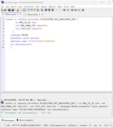 Create An Ibm I Rpgle Stored Procedure Nick Litten Ibm I As400 Iseries Software Developer