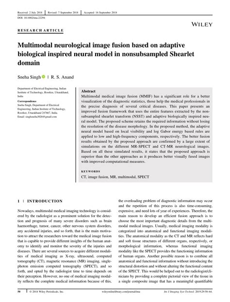 Multimodal Neurological Image Fusion Based On Adaptive Biological Inspired Neural Model In