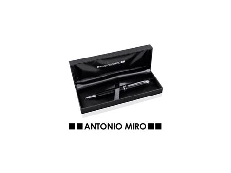 Bolígrafo Antonio Miró Dayo Metal Negro Diseño Bicolor