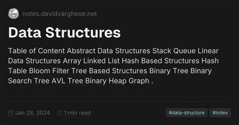 data structures
