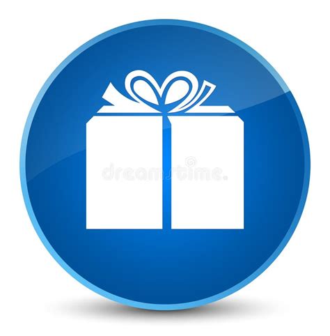 T Box Icon Elegant Blue Round Button Stock Illustration Illustration Of Present Elegant