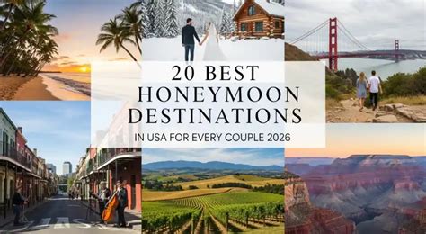 20 Best Honeymoon Destinations In Usa For Every Couple 2026