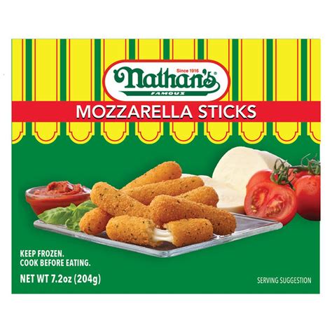 Nathans Famous Mozzarella Sticks 7 2 Oz Delivery Or Pickup Near Me