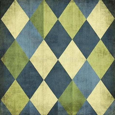 An Alice In Wonderland Inspired Seamless Pattern With Rhombus Shaped