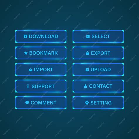 Premium Vector Bright Buttons Set Gradient Web And Mobile Template