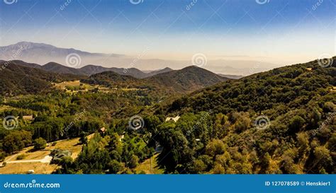 Aerial View Of Oak Glen California Stock Image Image Of Warm Fall