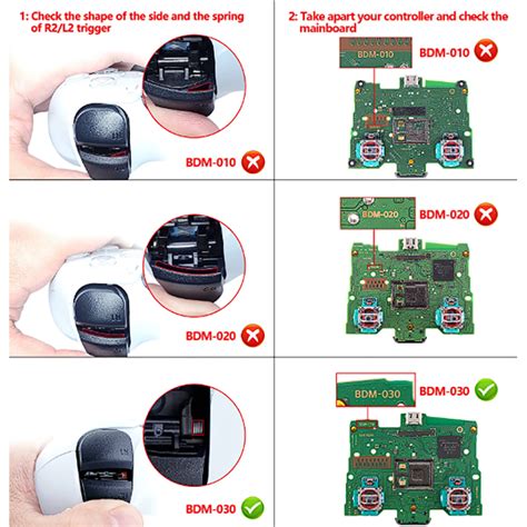 PS5 Dualsense Button Mod Tactile Clicky Full Set Light Click For BDM 030