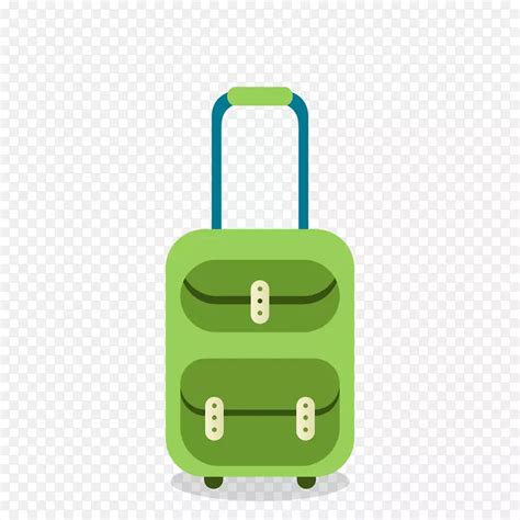 绿色卡通旅行箱矢量图PNG图片素材下载 图片编号7362572 PNG素材网