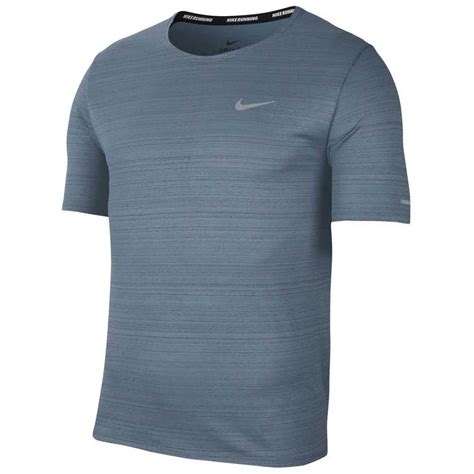 Nike Dri Fit Miler Short Sleeve T Shirt Blue Runnerinn