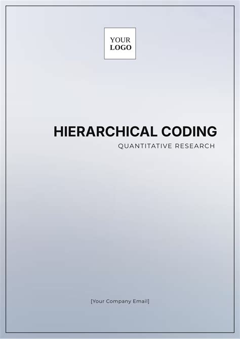 Free Hierarchical Coding Quantitative Research Template To Edit Online
