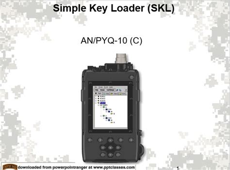 An Pyq 10 Simple Key Loader Skl Powerpoint Ranger Pre Made Military Ppt Classes