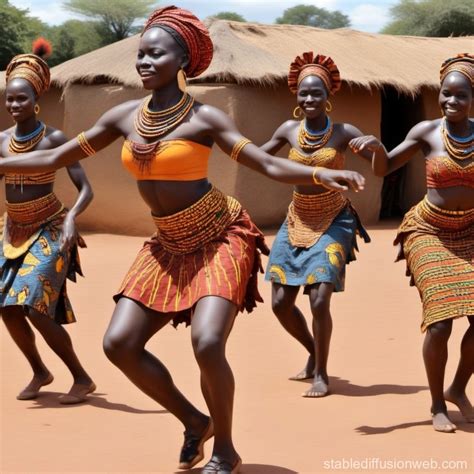 Traditional African Women Dancing