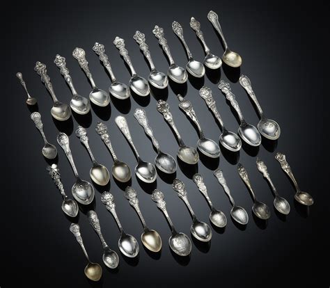 Assorted Sterling Souvenir Spoons 234 Ozt Witherells Auction House