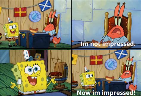Mr Krab Im Not Impressed Blank Template Imgflip
