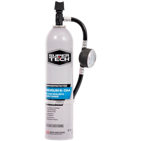 Super Tech Premium R 134a Automotive Refrigerant With Reusable Hose And