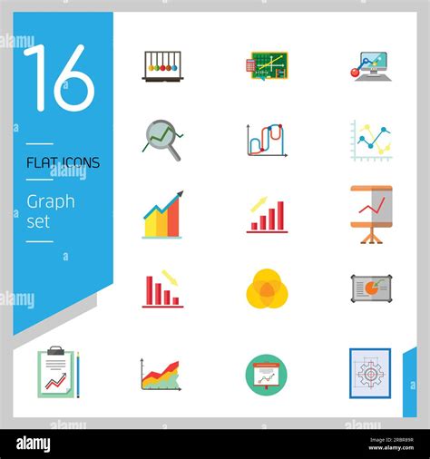 graph icon set stock vector image and art alamy