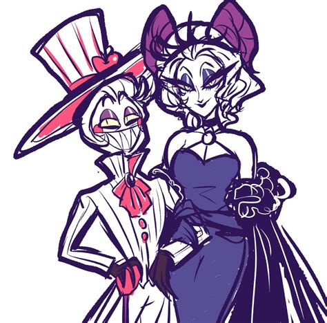 Lucifer Morningstar And Lilith Hazbin Hotel Drawn By Hinsou