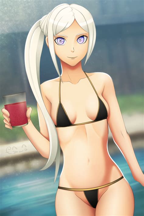 Rule 34 1girls Alternate Costume Alternate Hairstyle Bikini Black