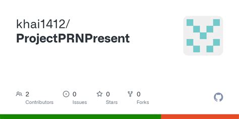 GitHub Khai ProjectPRNPresent