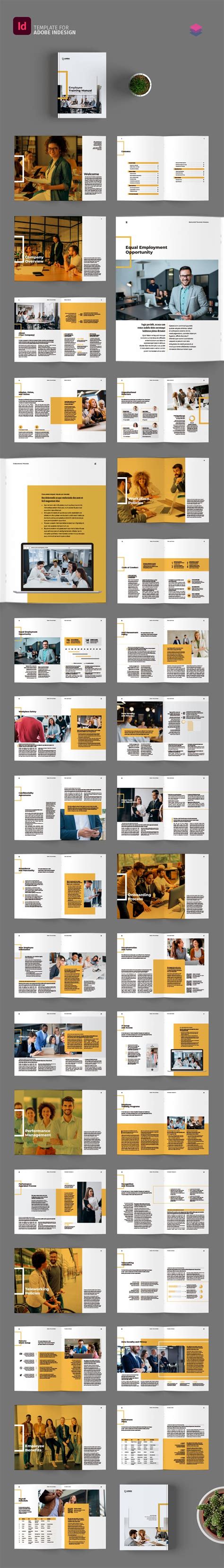 Employee Training Manual Template For Indesign Stockindesign