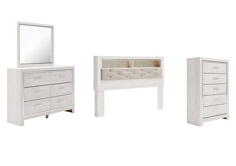 Queen Bookcase Headboard With Mirror