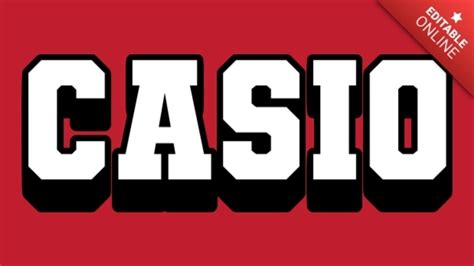 Casio Editable Joker Font Text Effect Generator