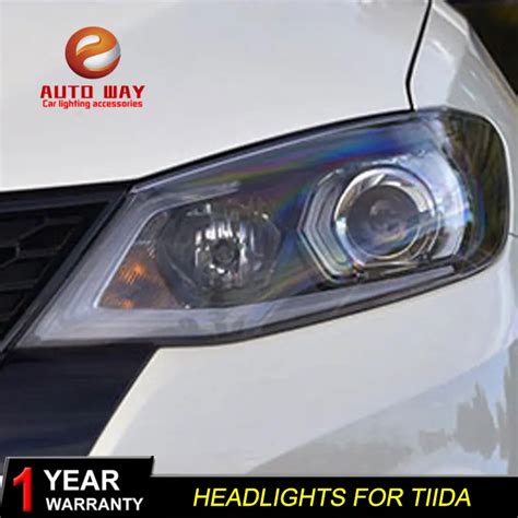 Car Styling Head Lamp Case For Nissan TIIDA Headlights TIIDA LED Headlight DRL Lens