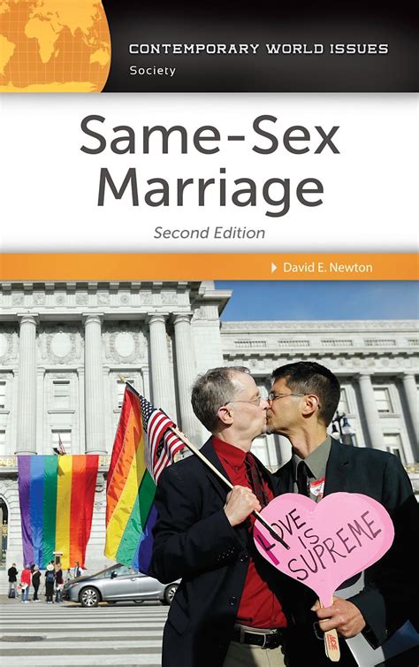 Same Sex Marriage A Reference Handbook Contemporary World Issues