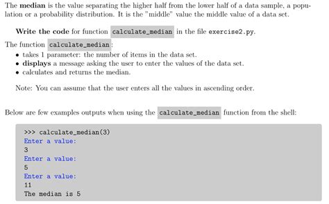 Solved The Median Is The Value Separating The Higher Half