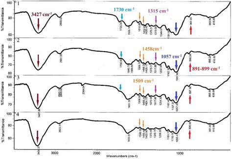 Ftir Spectra Of Untreated And Na2co3 Treated Wheat Straw 1 Untreated