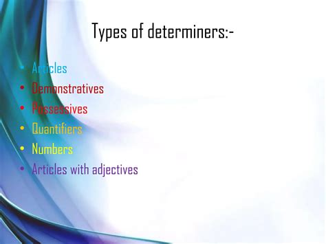 Ppt On Determiners Class 8 By Abhayvrer Pptx