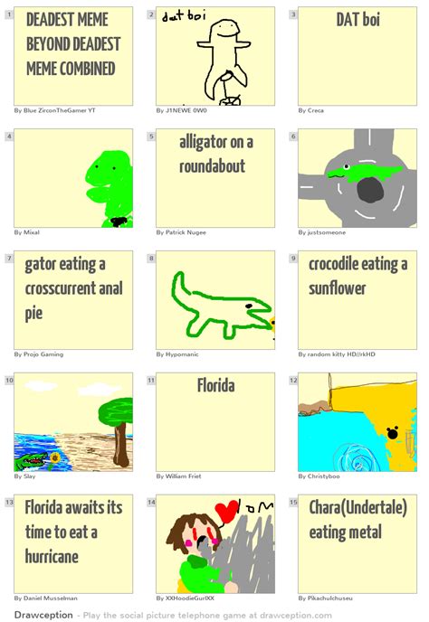 Deadest Meme Beyond Deadest Meme Combined Drawception