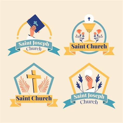 교회 로고 벡터 Freepik에서 무료 고품질 벡터를 다운로드하세요 Freepik