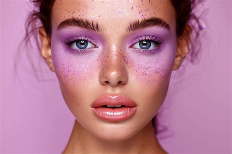 Subtle Editorial Eye Makeup With Aesthetic Hues Party Ready Model In