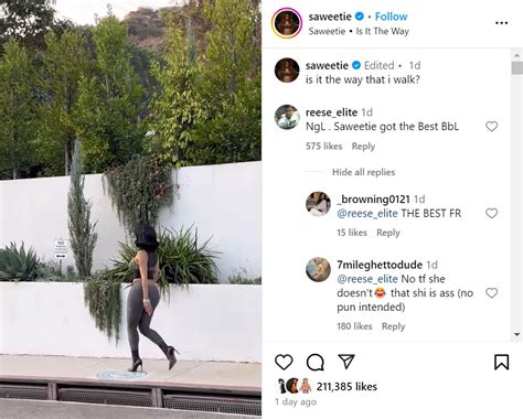 Saweeties Confident Walk In Figure Hugging Outfit Wows Fans