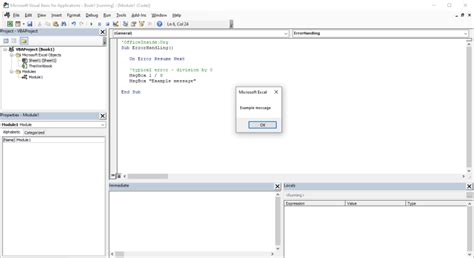 Error Handling In Excel Vba Officeinsideorg