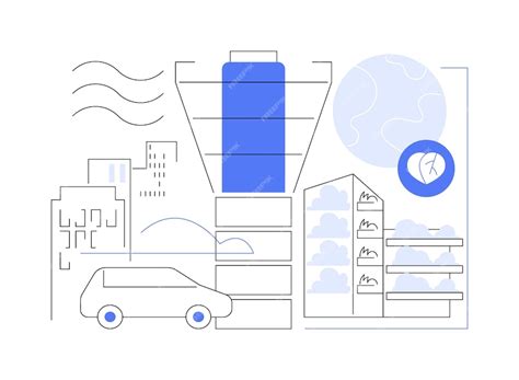 Premium Vector Urban Air Purification Abstract Concept Vector