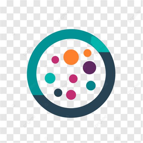 동그라미가 있는 화려한 로고 벡터 흰색 배경에 추적성의 단순한 다채로운 아이콘 그림자 없음 작은 프레임 중앙 Png 일러스트 및 벡터 에 대한 무료 다운로드