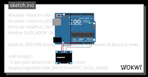 Oled Inverted Text Background Color Wokwi Esp32 Stm32 Arduino