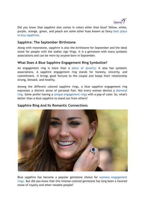 Ppt Sapphire Engagement Rings What You Need To Know Powerpoint