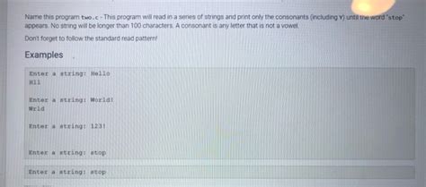 Solved Name This Program Two C This Program Will Read In A Chegg