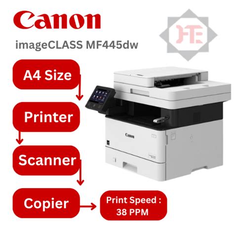 Canon Image Class Mf445dw Mono All In One Printer Copier