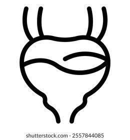 Simple Black White Line Drawing Human Stock Vector Royalty Free
