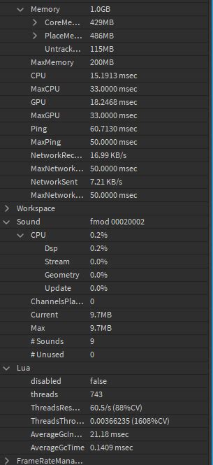 Are These Performance Stats Good Scripting Support Developer Forum
