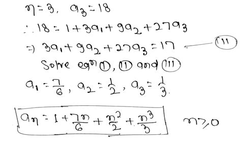 Solved Use Polynomial Fitting To Find The Formula For The Nth Term Of