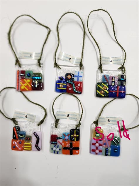 Fused Glass Christmas Presents Ornament Makerplace By Michaels
