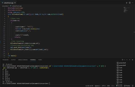 Yashi Srivastava On Linkedin Recursion Code Subsequence Sum