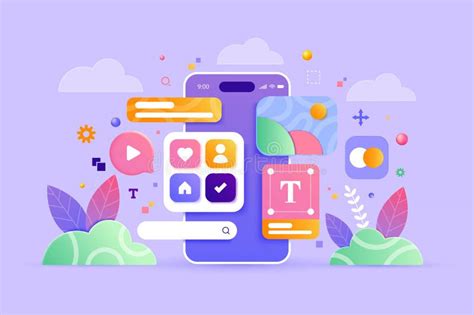 Modern 3d Illustration Of App Development Stock Vector Illustration Of Development Website