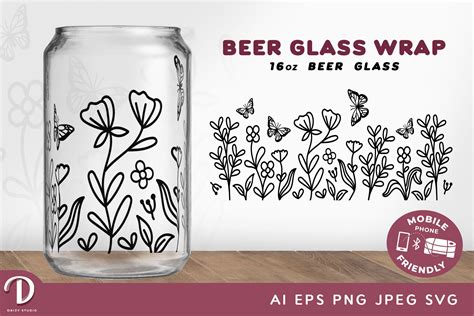 Retro Libbey Glass Svg Beer Can Glass Svg Libbey Glas